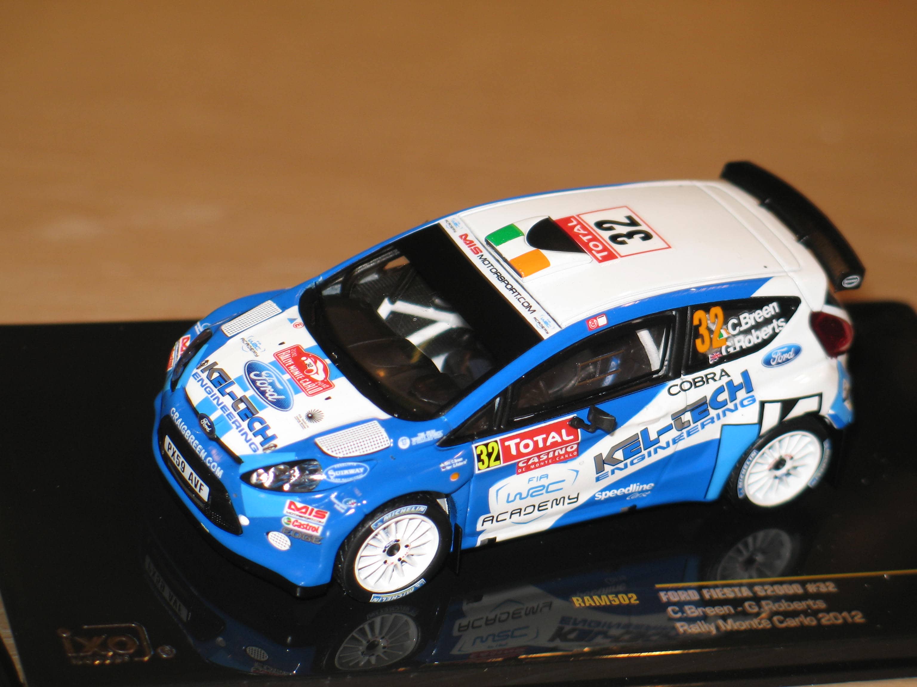 FORD FIESTA WRC S2000 MC 2012 IXO 1/43°