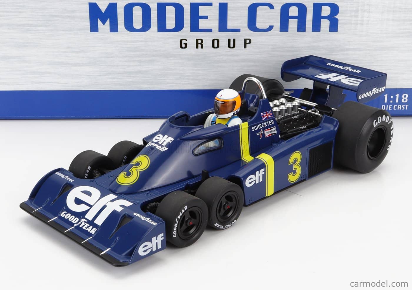 TYRRELL P34 #3 SCHECKER EQUIPE ELF TYRRELL MODEL CAR 1/18°