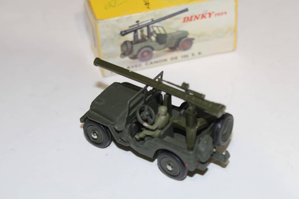 JEEP WILLY'S AVEC CANON 106 DINKY TOYS 1/43