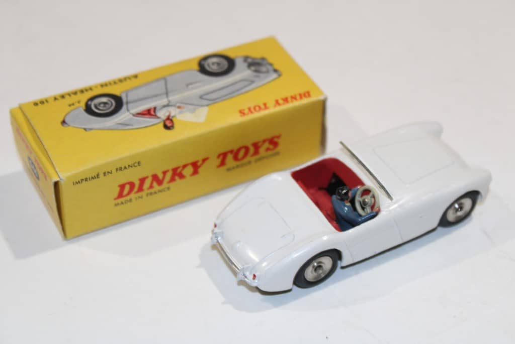 AUSTIN-HEALEY 100 BLANC 1955 DINKY TOYS 1/43°