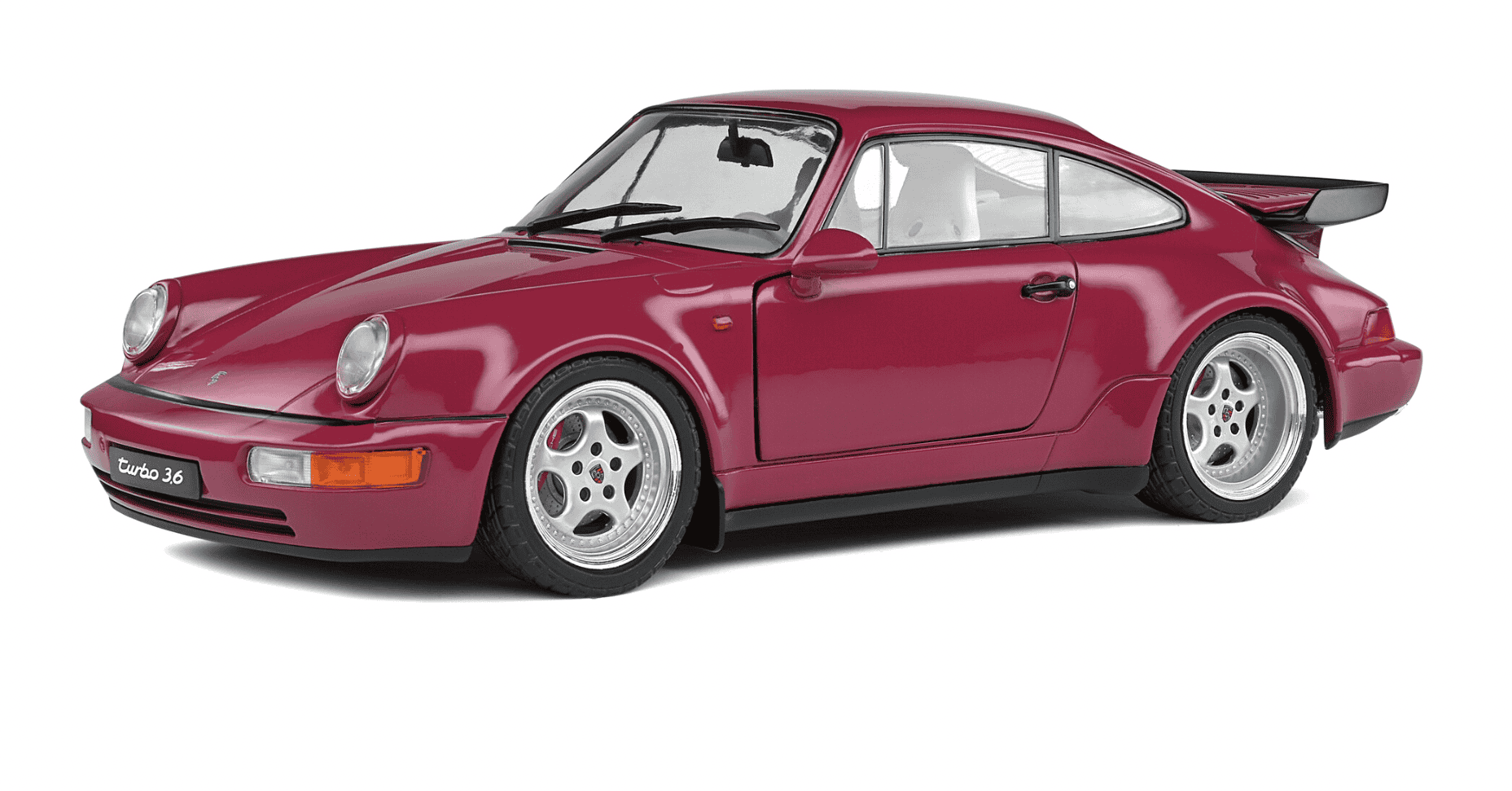 PORSCHE 911 (964) TURBO VIOLET RUBY 1991 SOLIDO 1/18°