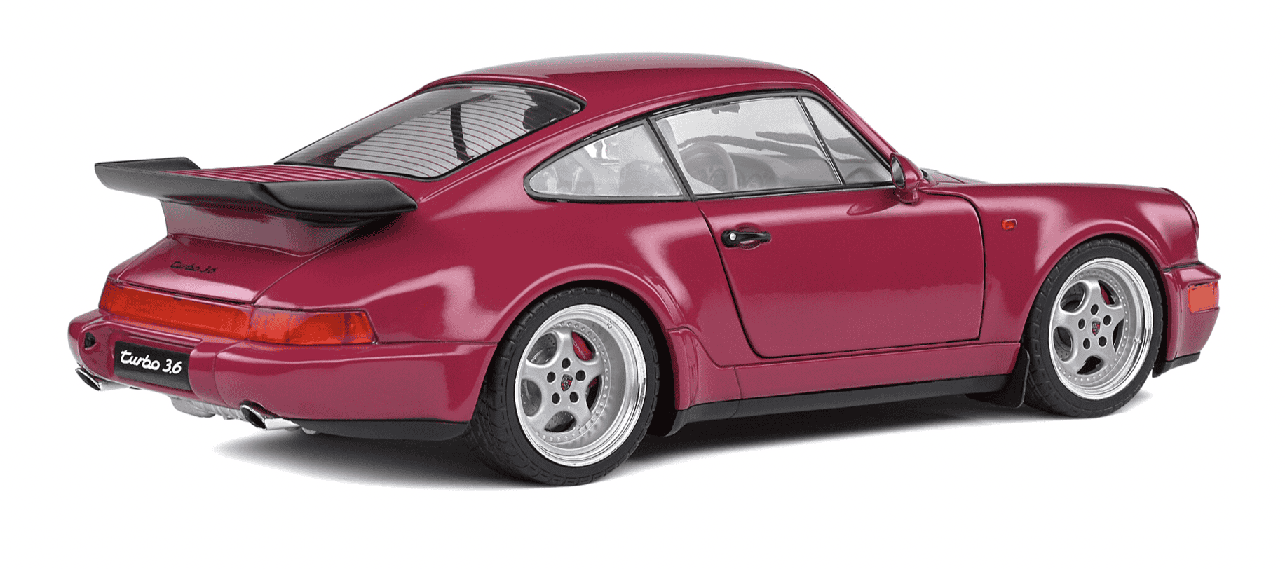 PORSCHE 911 (964) TURBO VIOLET RUBY 1991 SOLIDO 1/18°