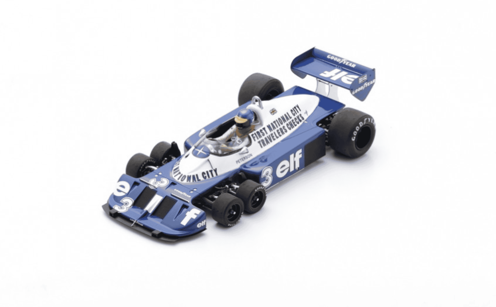 TYRRELL P34 N°3 6E GP ITALIE 1977 PETERSON SPARK 1/18°