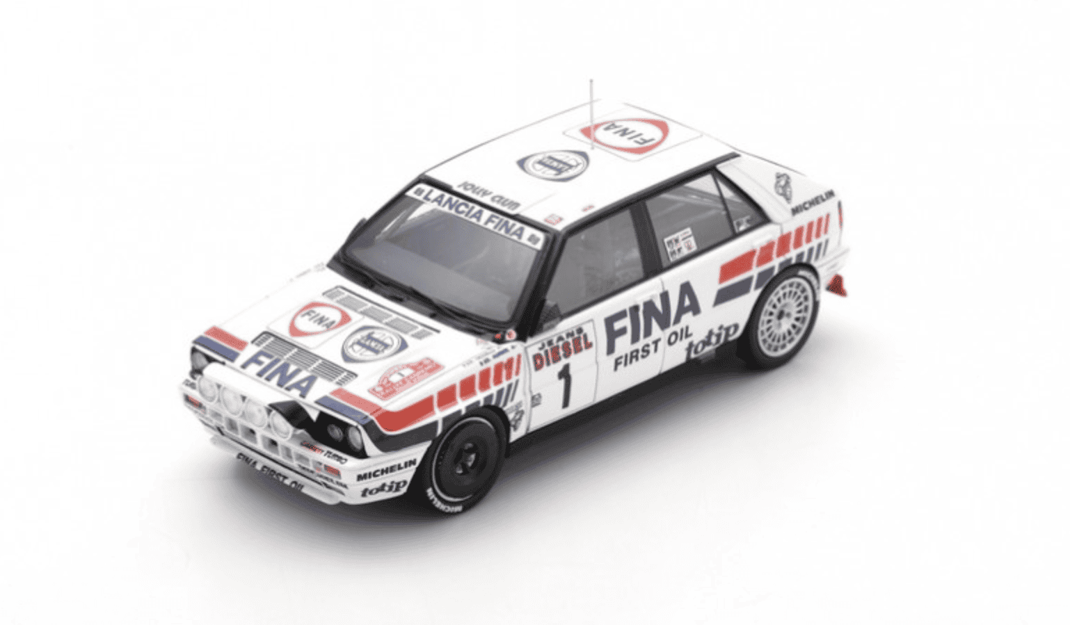 LANCIA DELTA HF INTEGRALE N°1 16V WINNER RALLY SAN REMO 1991 SPARK 1/43°