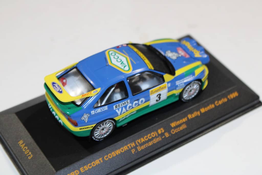 FORD ESCORT COSWORTH (YACCO) #3 P.BERNARDINI - B.OCCELLI WINNER RALLY MONTE CARLO 1996 IXO 1/43°