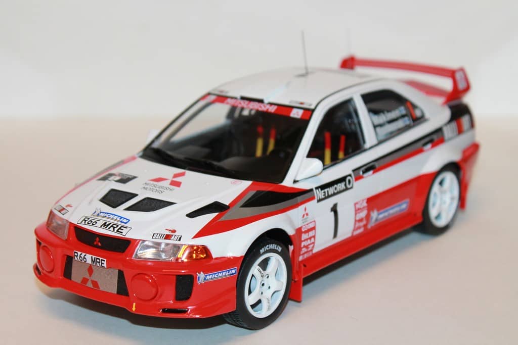 MITSUBISHI LANCER RS EVOLUTION V #1 T.MAKINEN - R.MANNISENMAKI WINNER ...