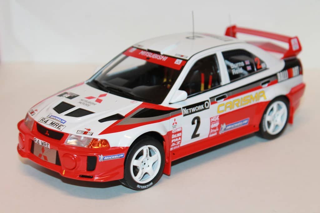 MITSUBISHI LANCER RS EVOLUTION V #2 R.BURNSN - R.REID WINNER RAC RALLY ...