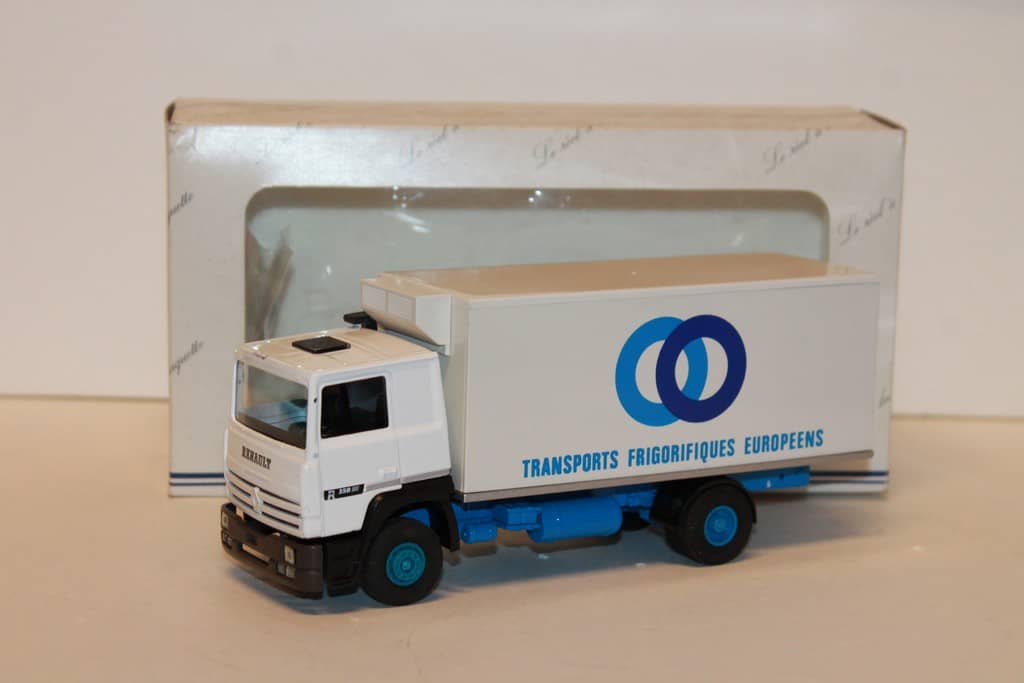 RENAULT R350 TRANSPORTS FRIGORIFIQUES EUROPEENS 1990 ELIGOR 1/43°