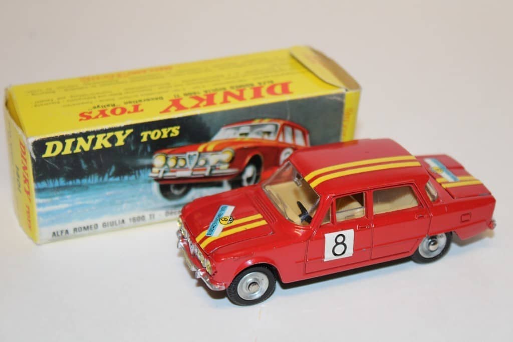 ALFA ROMEO GIULIA TI RALLY 1965 DINKY TOYS 1/43°