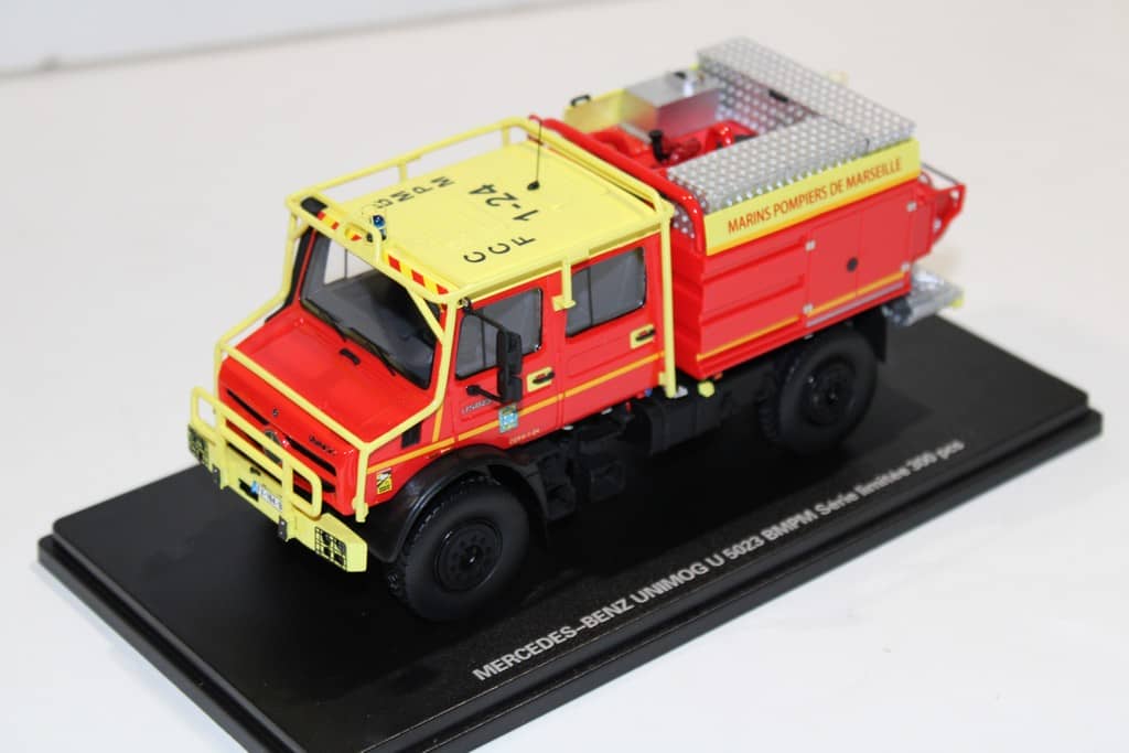 MERCEDES BENZ UNIMOG U 5023 MARINS POMPIERS DE MARSEILLE MOMACO 1 43