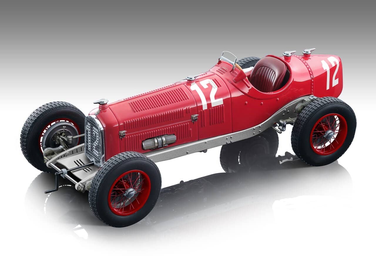 ALFA ROMEO P3 TIPO B N°12 T.NUVOLARI WIN FRENCH GP 1932 TECNOMODEL 1/18°