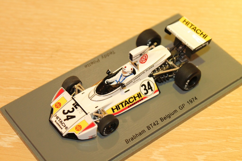 BRABHAM BT42 GP BELGIQUE 1974 SPARK 1/43° BRABHAM BT42 GP BELGIQUE 1974 SPARK 1/43°