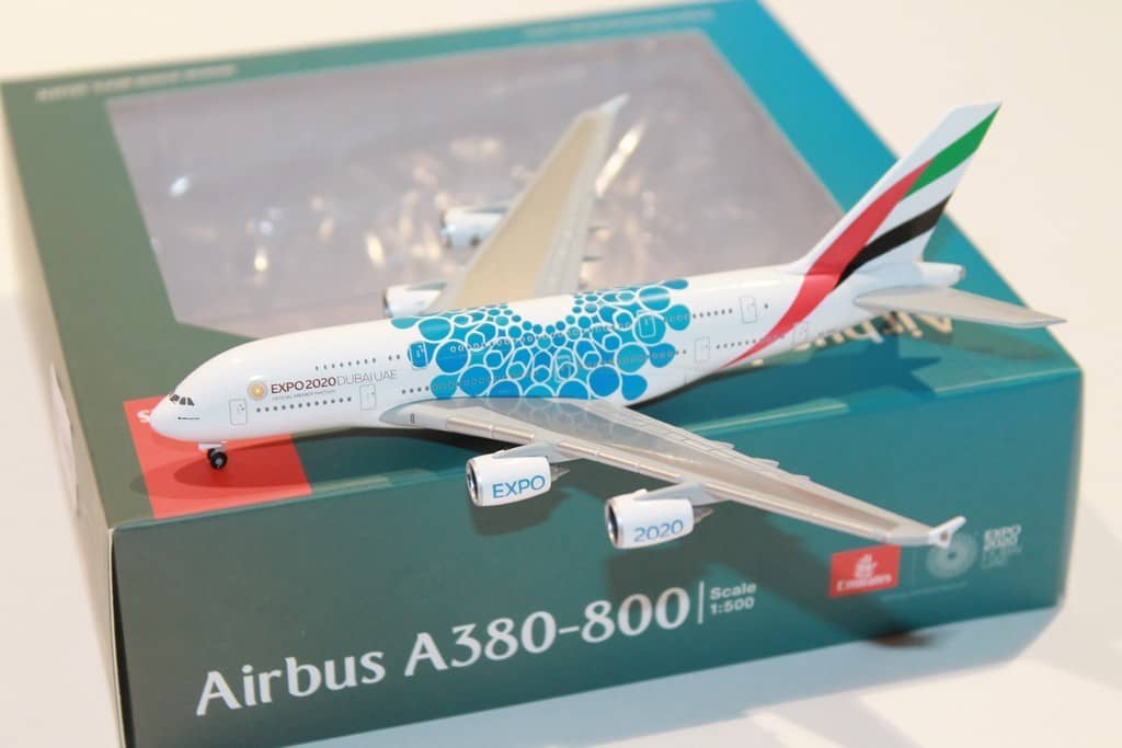 AIRBUS A380-800 "EXPO 2020 DUBAI" HERPA 1/500°