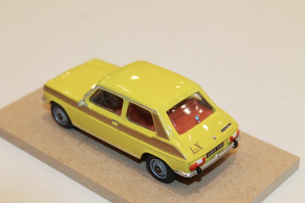 SIMCA 1100 LX JAUNE 1978 LABEL43 1/43°