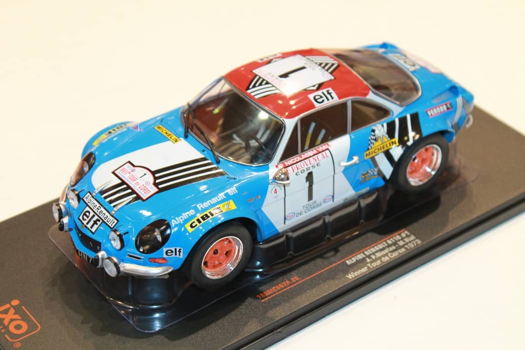 ALPINE RENAULT A110 N°1 WIN TDC 1973 IXO 1/18°