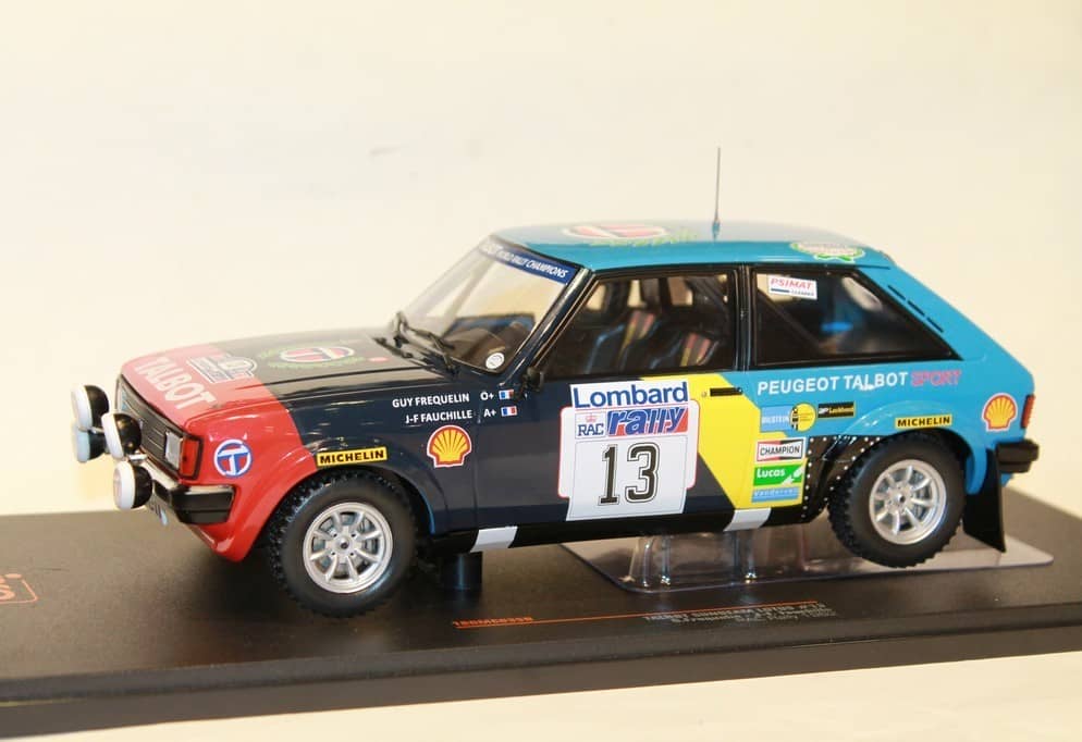 TALBOT SUNBEAM LOTUS N°13 RAC RALLY 1982 IXO 1/18°