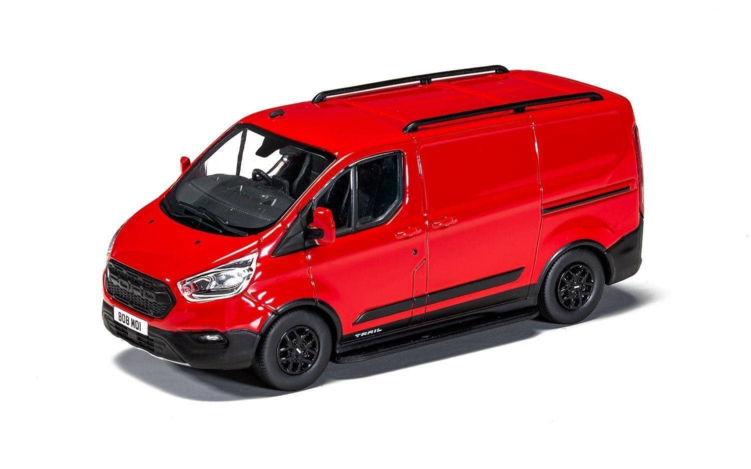 FORD TRANSIT CUSTOME TRAIL 2.0 ROUGE CORGI 1/43°